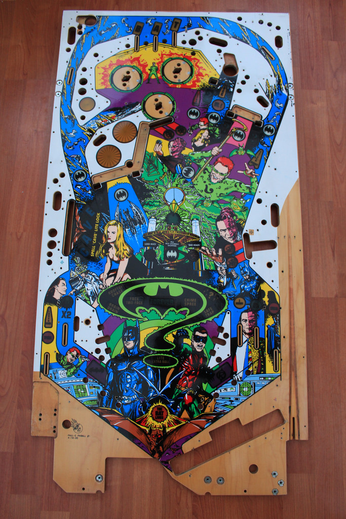 Sold - Batman Forever Blank Playfield - Wall Art, DIY Pin? | Pinball info