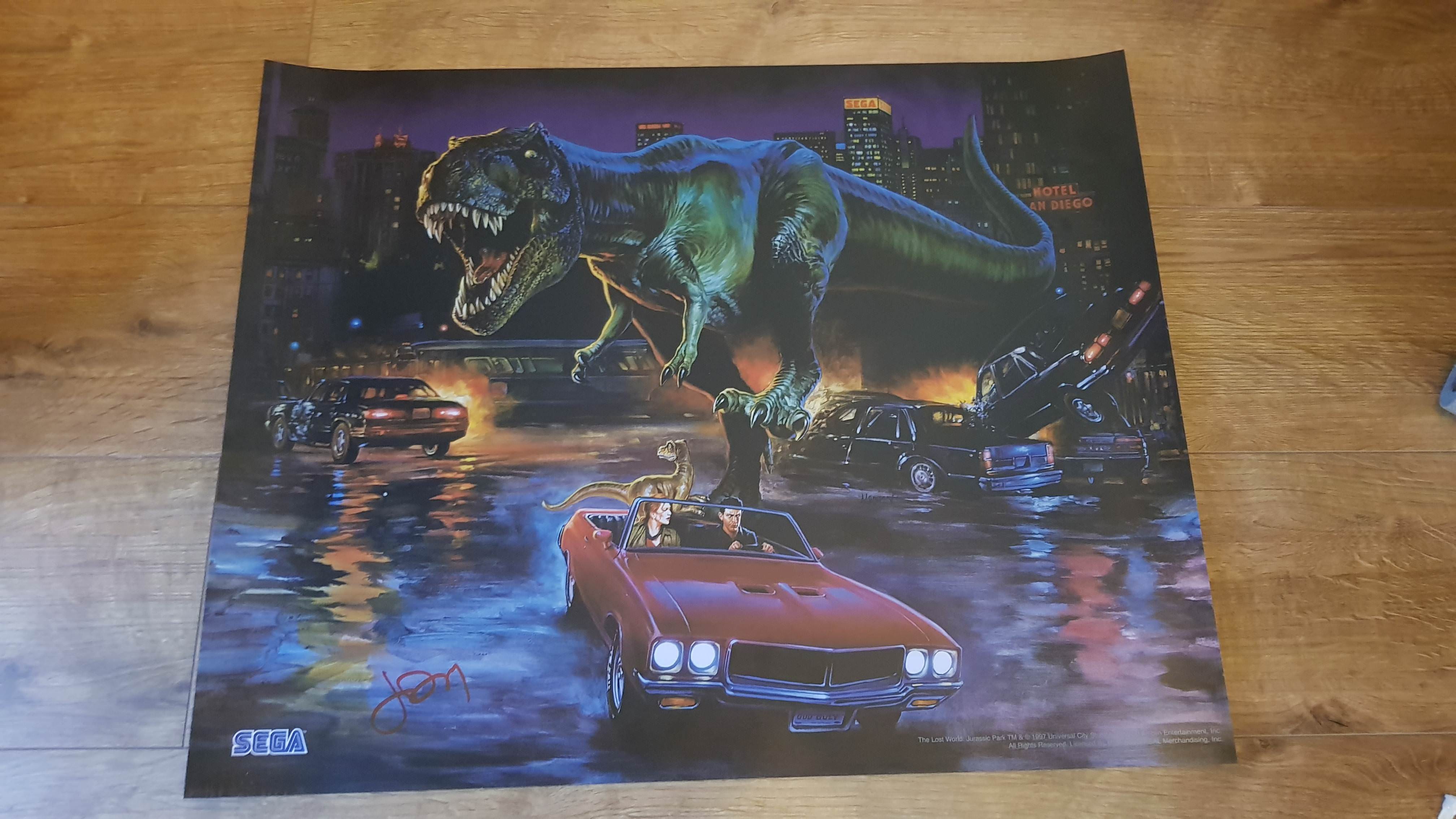 Sold - John Borg Signed TLW Translite | Pinball info