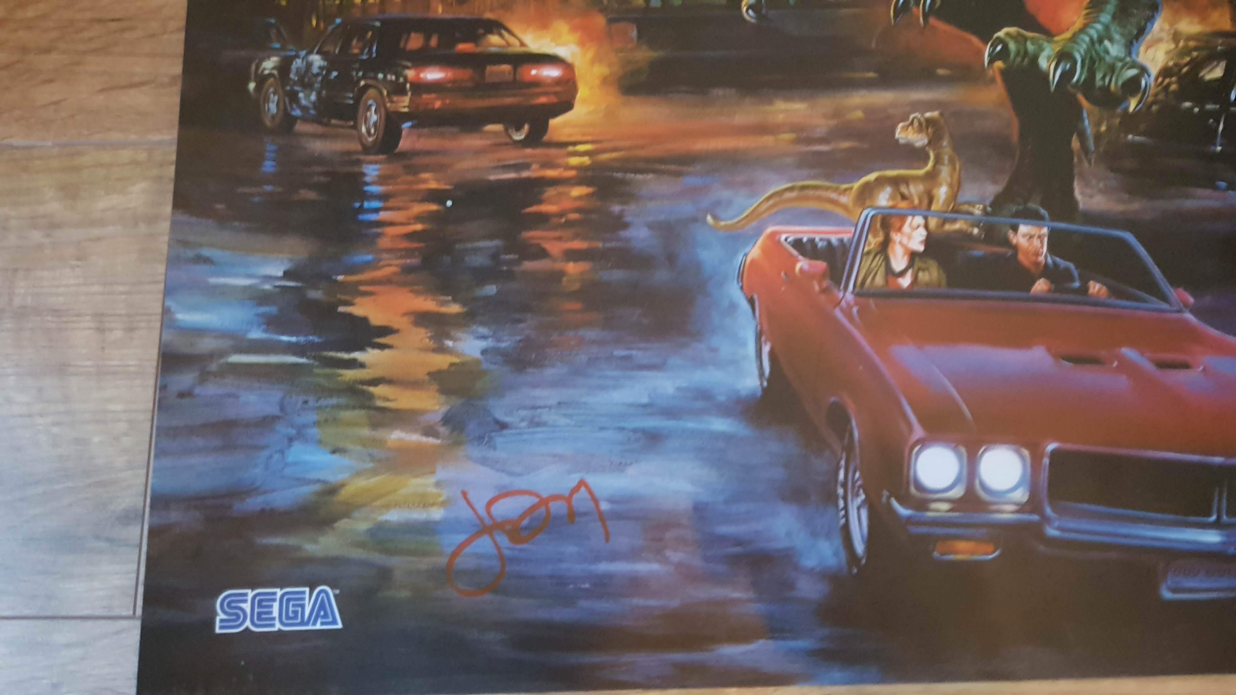 Sold - John Borg Signed TLW Translite | Pinball info