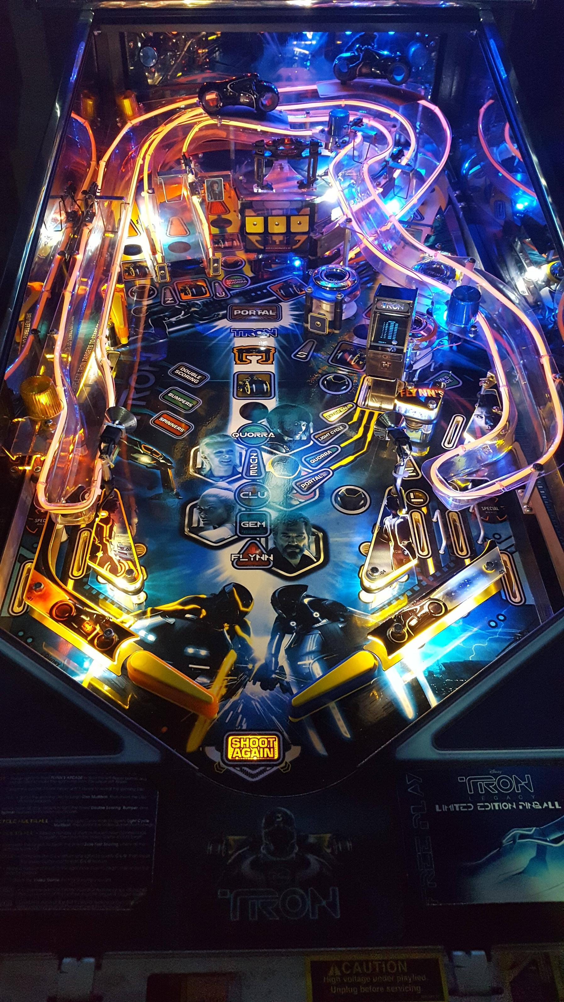 In Progress - Tron Legacy Shop Log | Pinball info