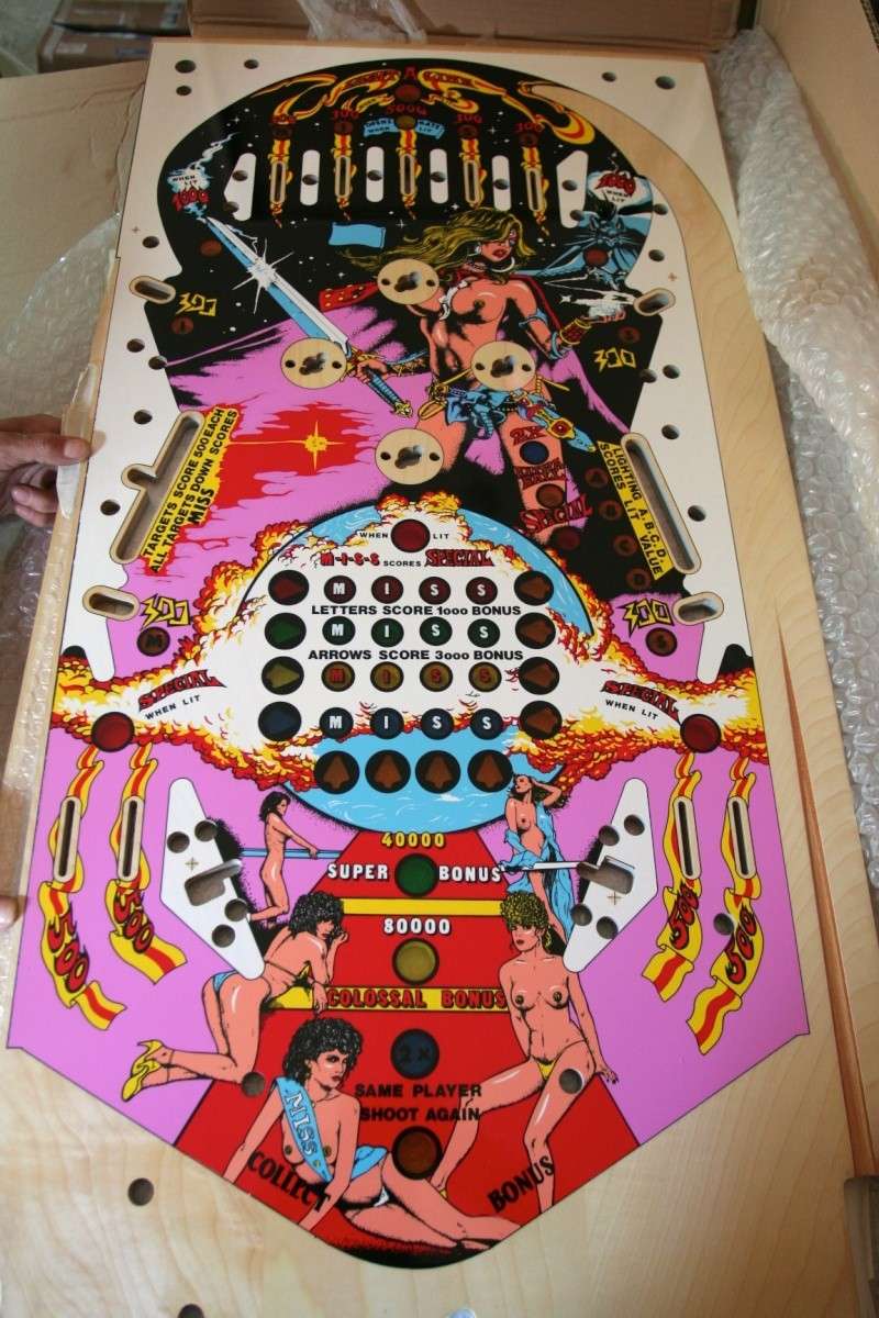 For Sale - Miss World NOS playfield-Plastics and New Backglass ...